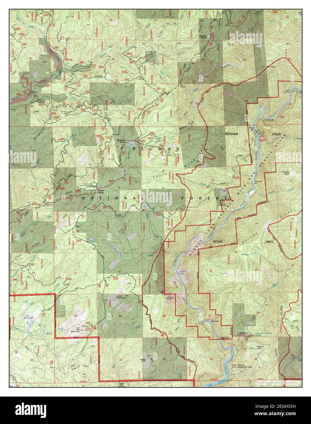Brush Creek, California, map 1994, 1:24000, United States of America by ...