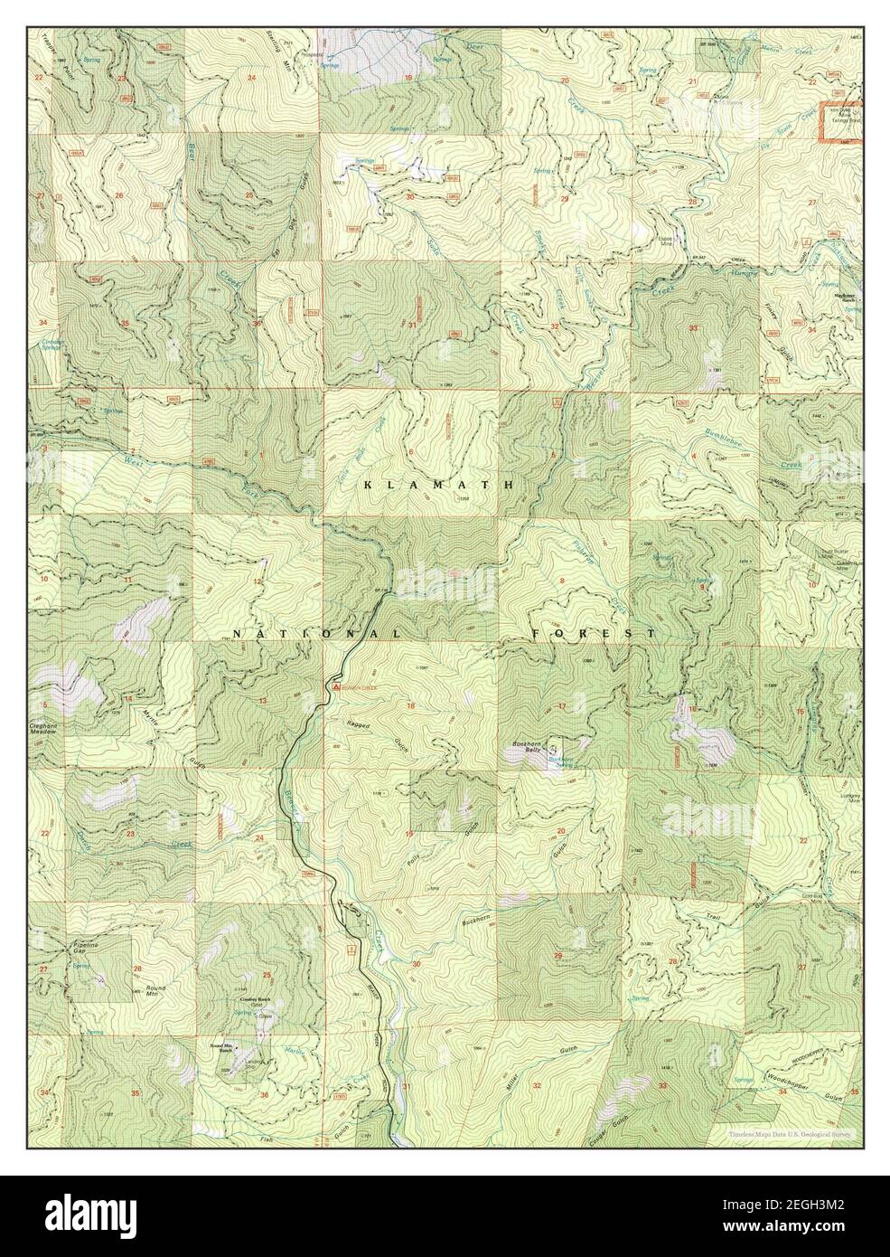 Buckhorn Bally, California, map 2001, 1:24000, United States of America ...