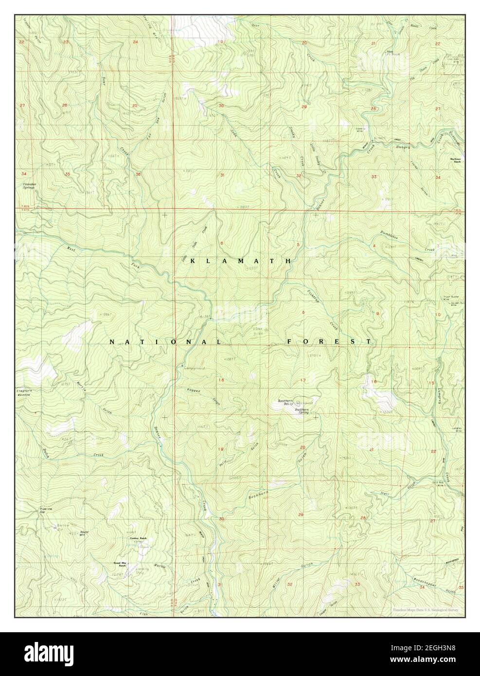 Buckhorn Bally, California, map 1983, 1:24000, United States of America ...