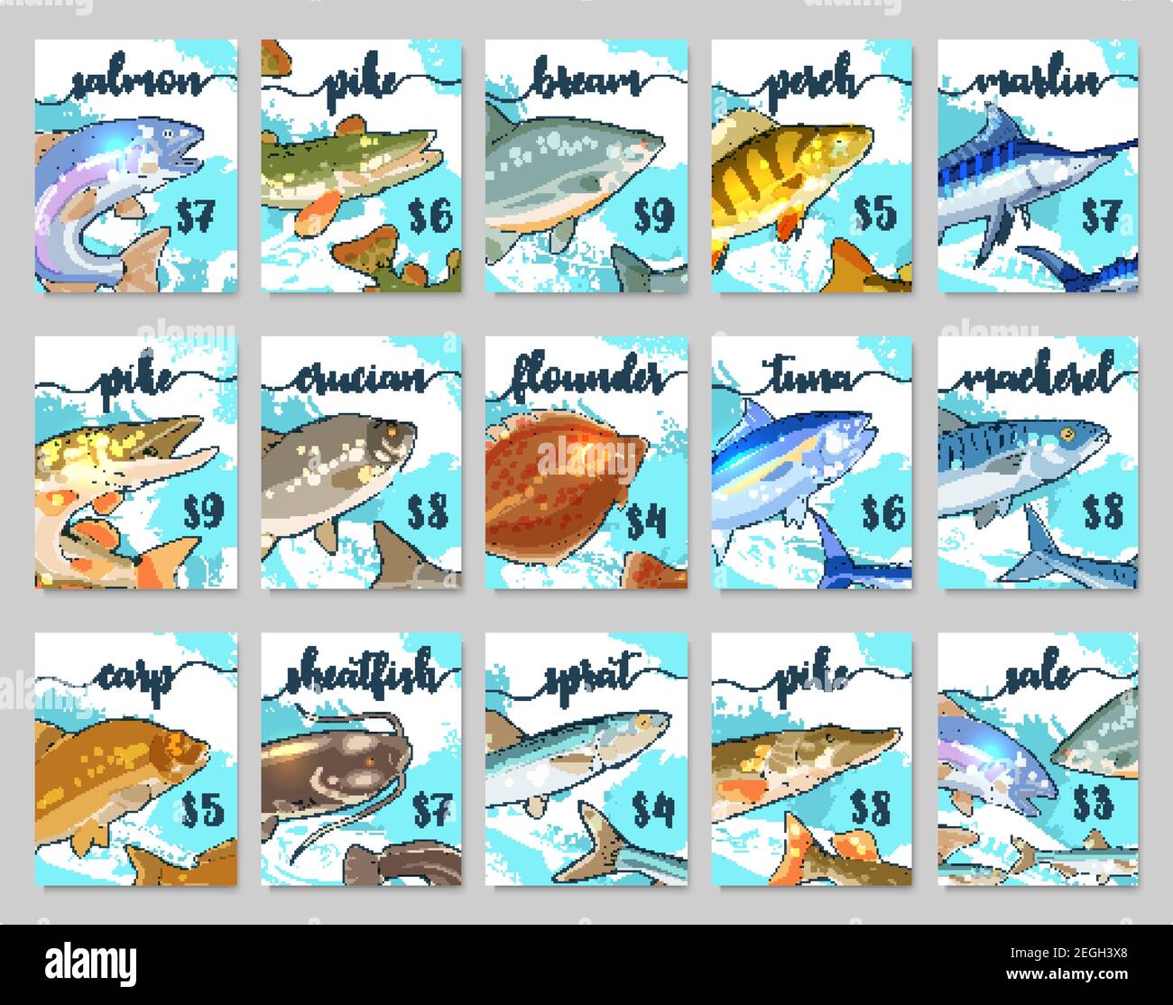Head pike Stock Vector Images - Alamy