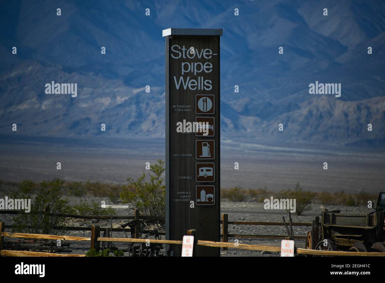 General overall view of Stovepipe Wells in Death Valley National Park ...