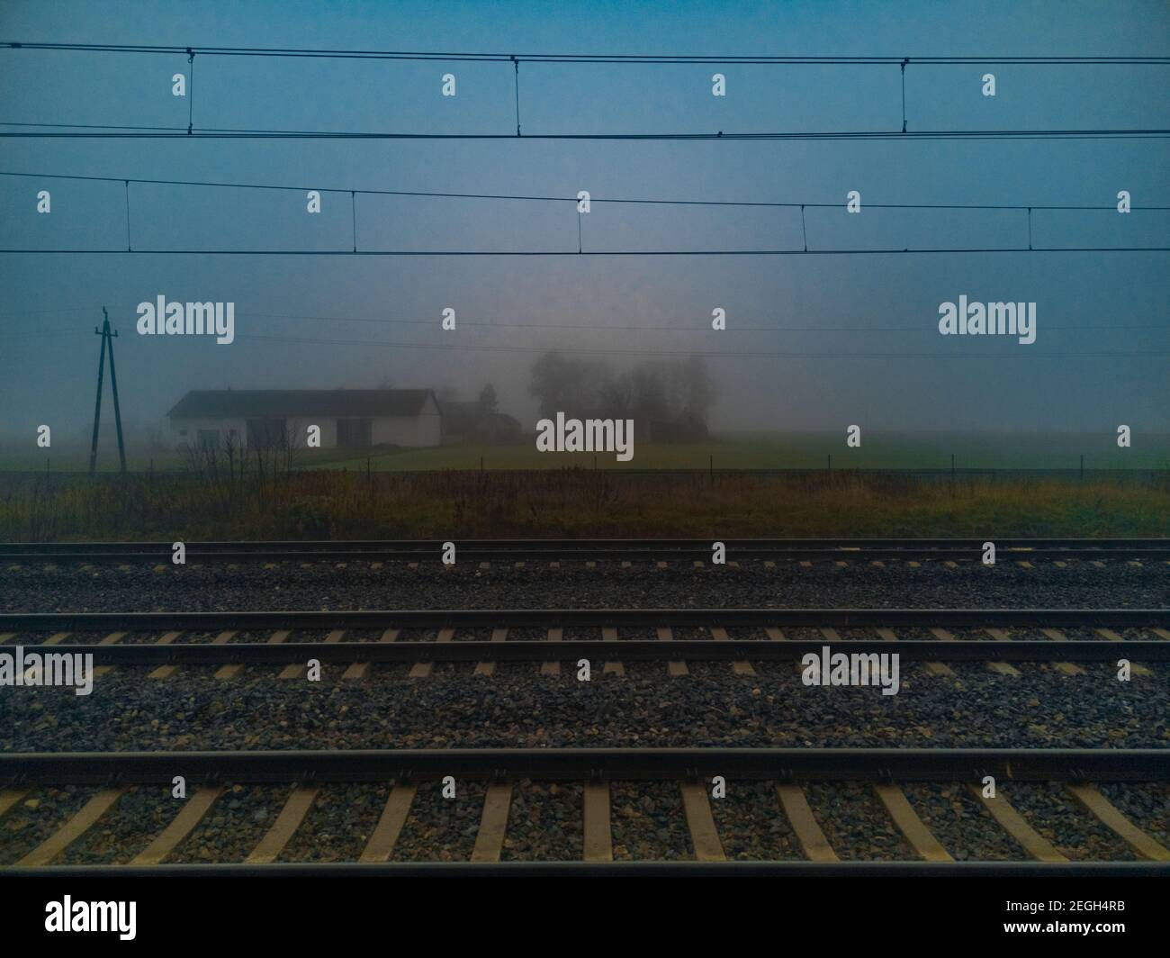 Train rails hi-res stock photography and images - Alamy