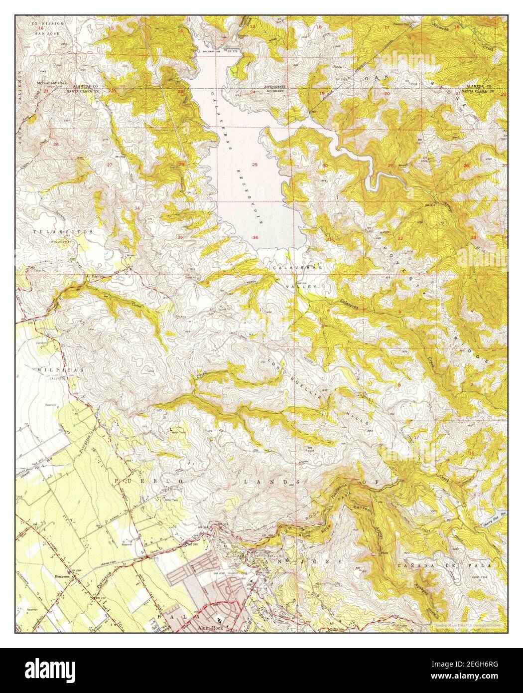 Calaveras county map hi-res stock photography and images - Alamy