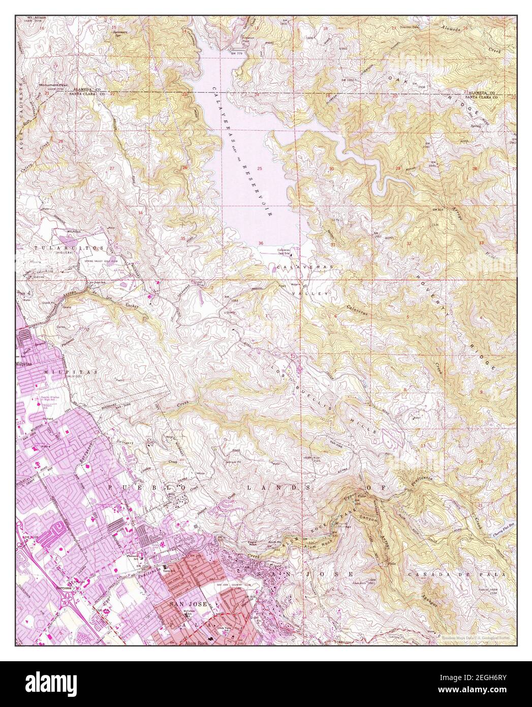 Calaveras county map hi-res stock photography and images - Alamy