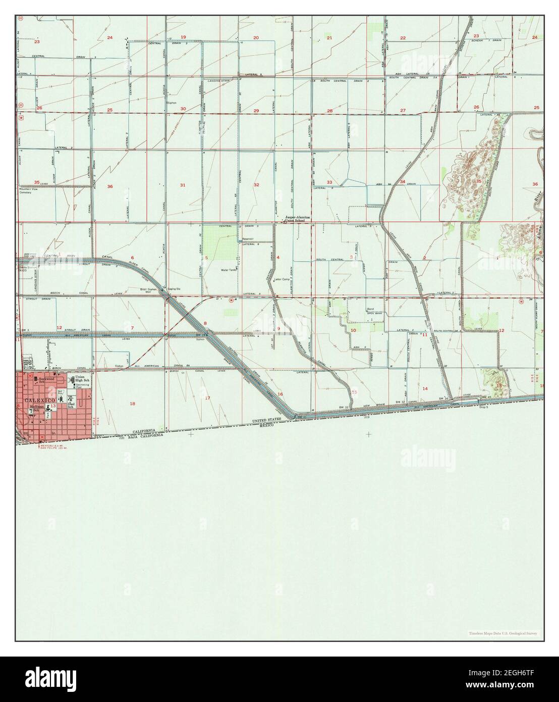 Mapa De Calexico, California