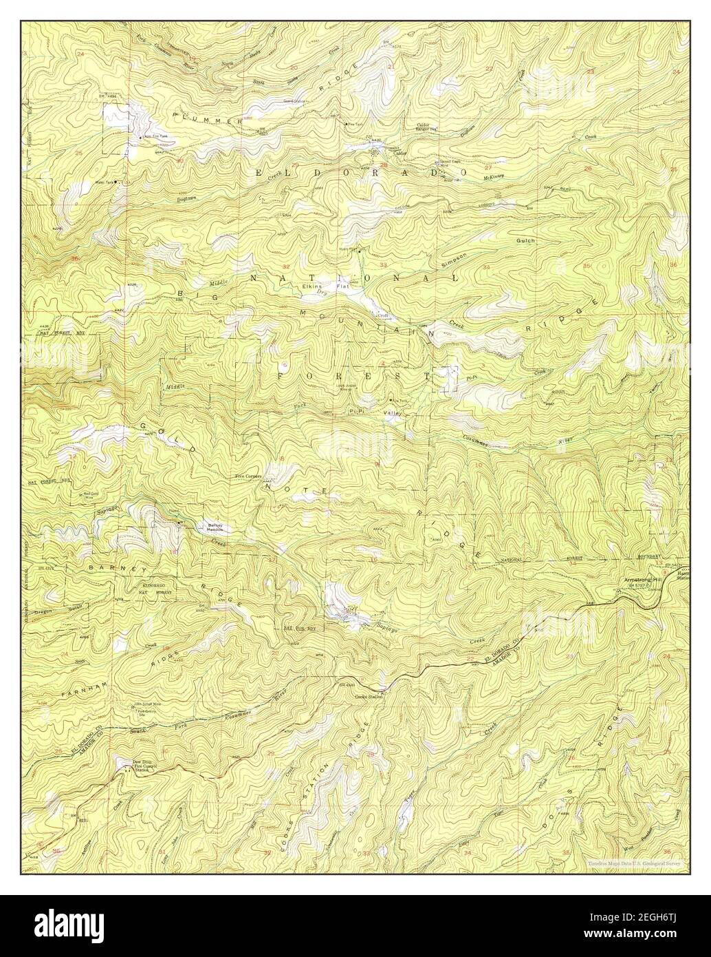 Caldor, California, map 1951, 1:24000, United States of America by ...