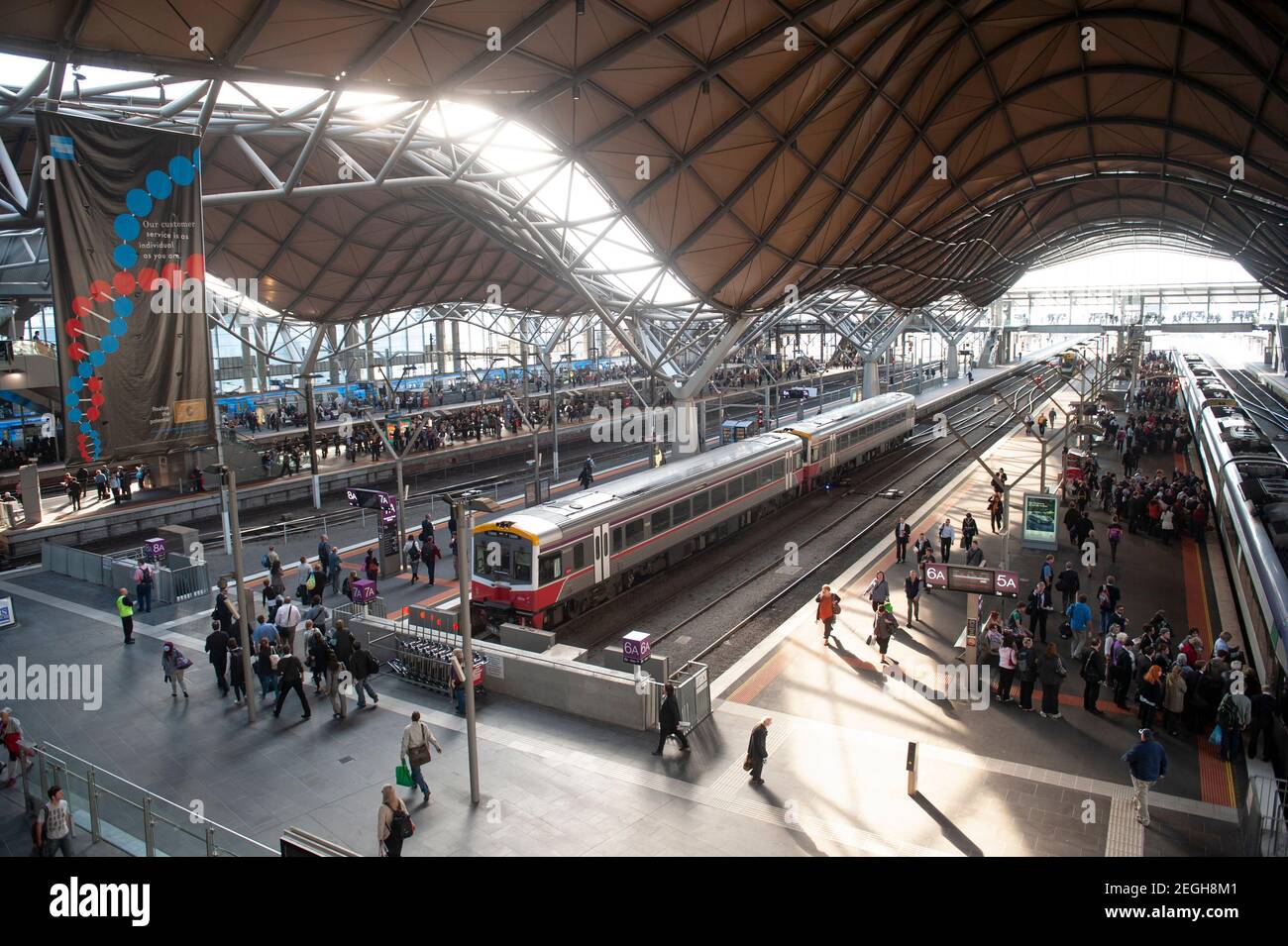 Main train station, Melbourne, Australia Stock Photo - Alamy
