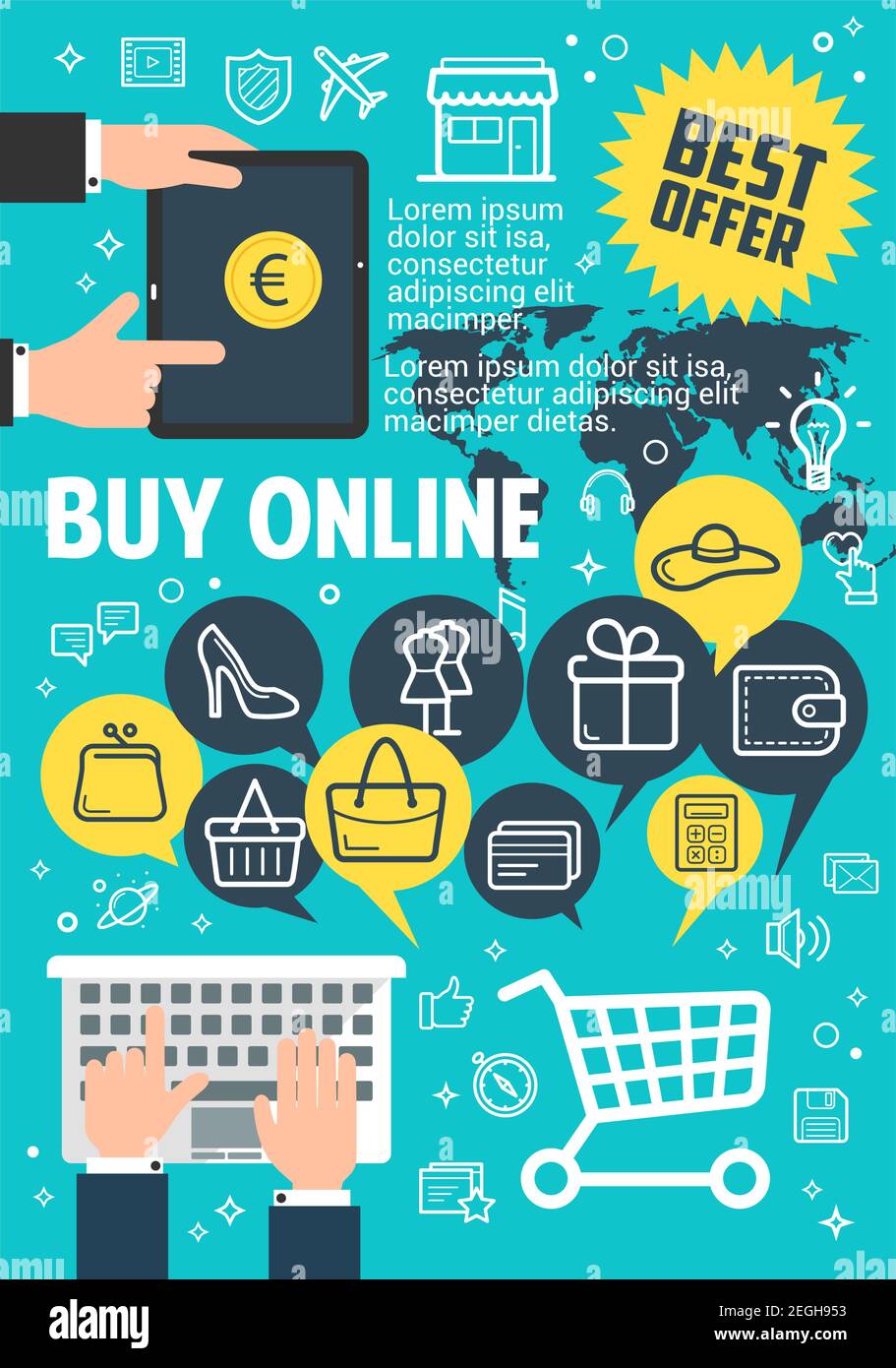 Bank advertising credit poster Stock Vector Images - Alamy
