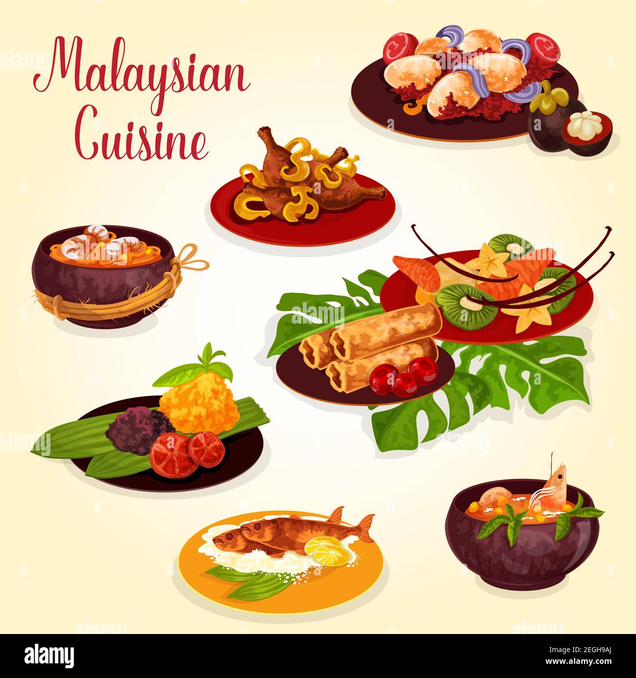 Indonesian curry Stock Vector Images - Alamy