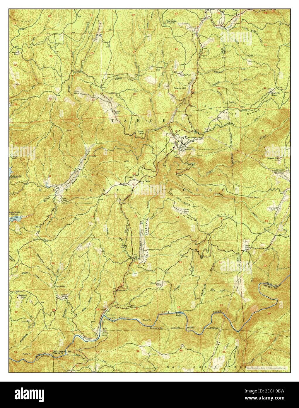 1950 road map hi-res stock photography and images - Alamy