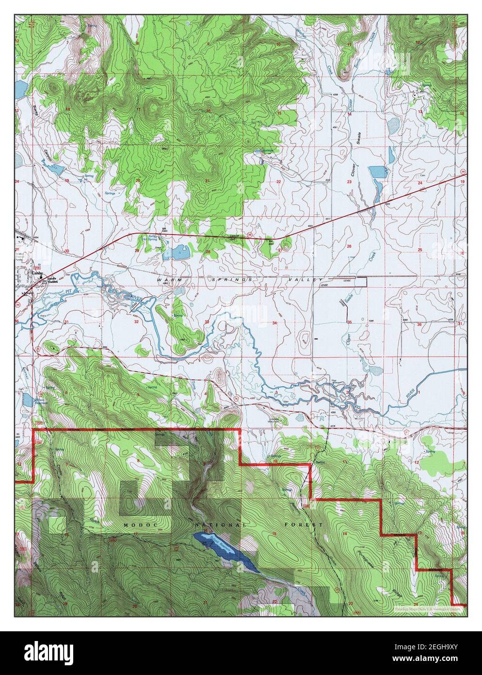 Map of canby california hi-res stock photography and images - Alamy