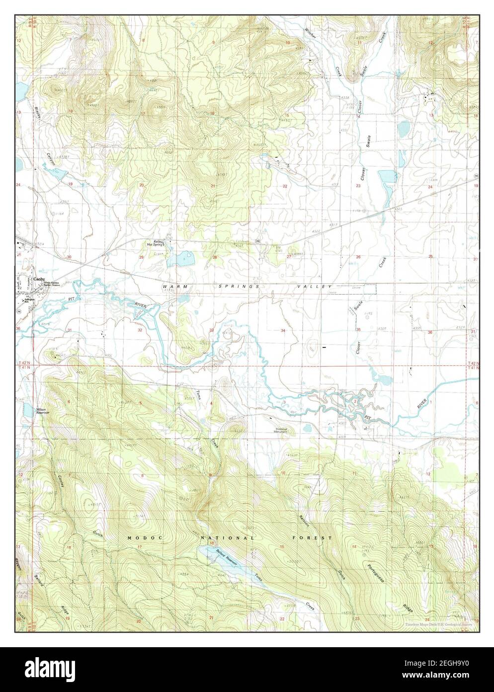 Map of canby california hi-res stock photography and images - Alamy