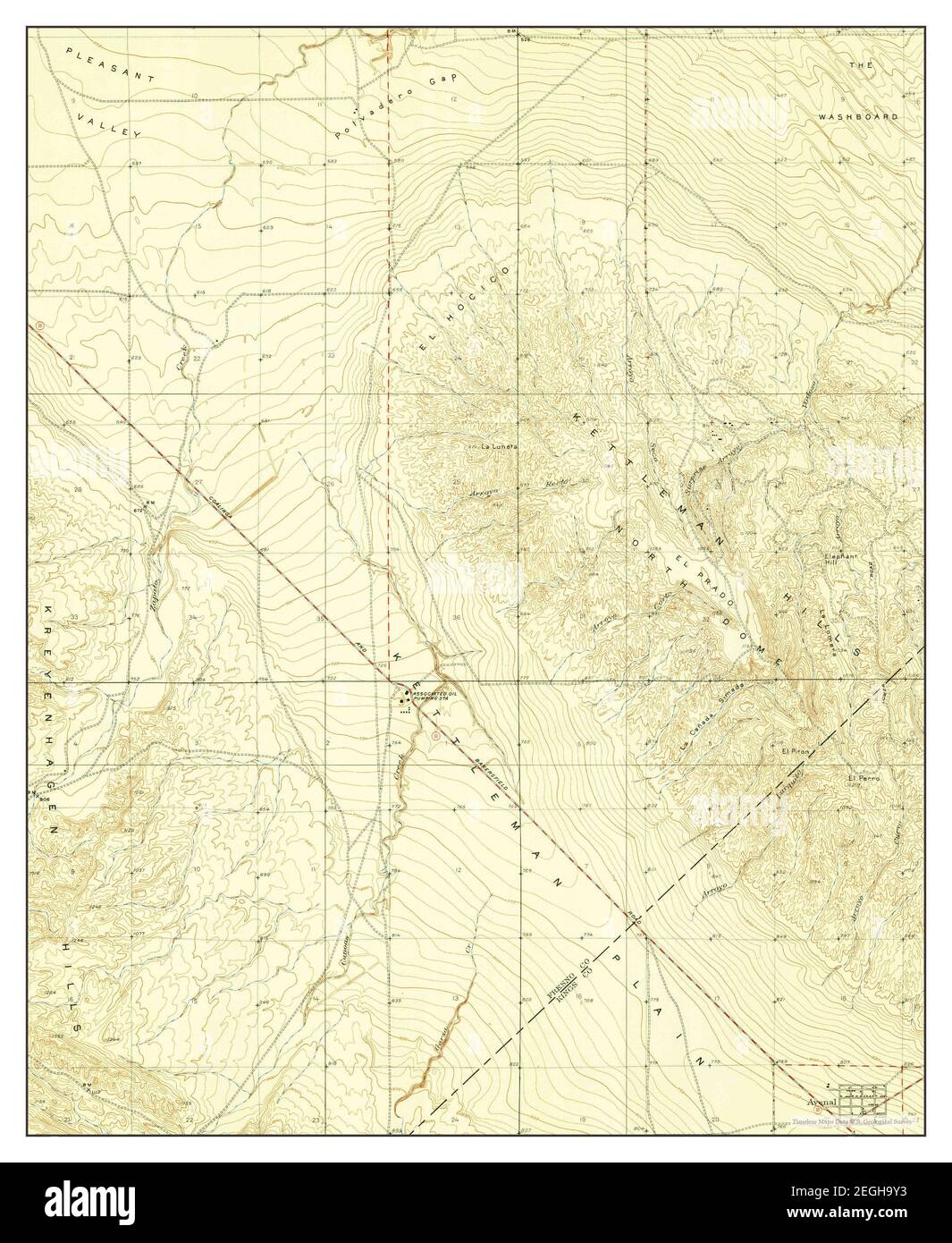 Canoas Creek, California, map 1950, 1:24000, United States of America ...