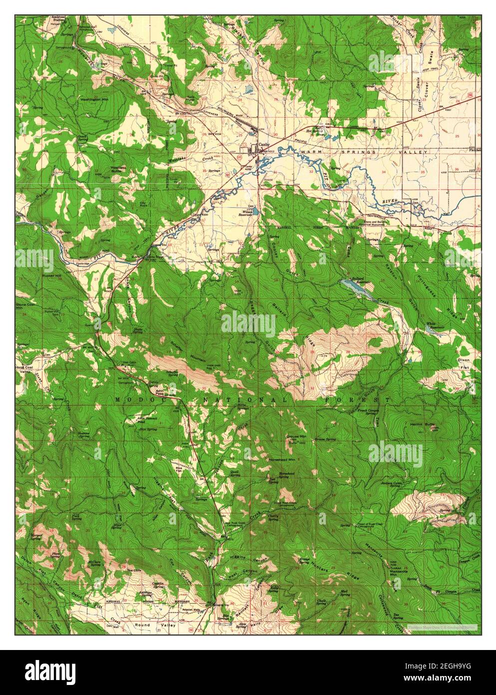 Map of canby california hi-res stock photography and images - Alamy