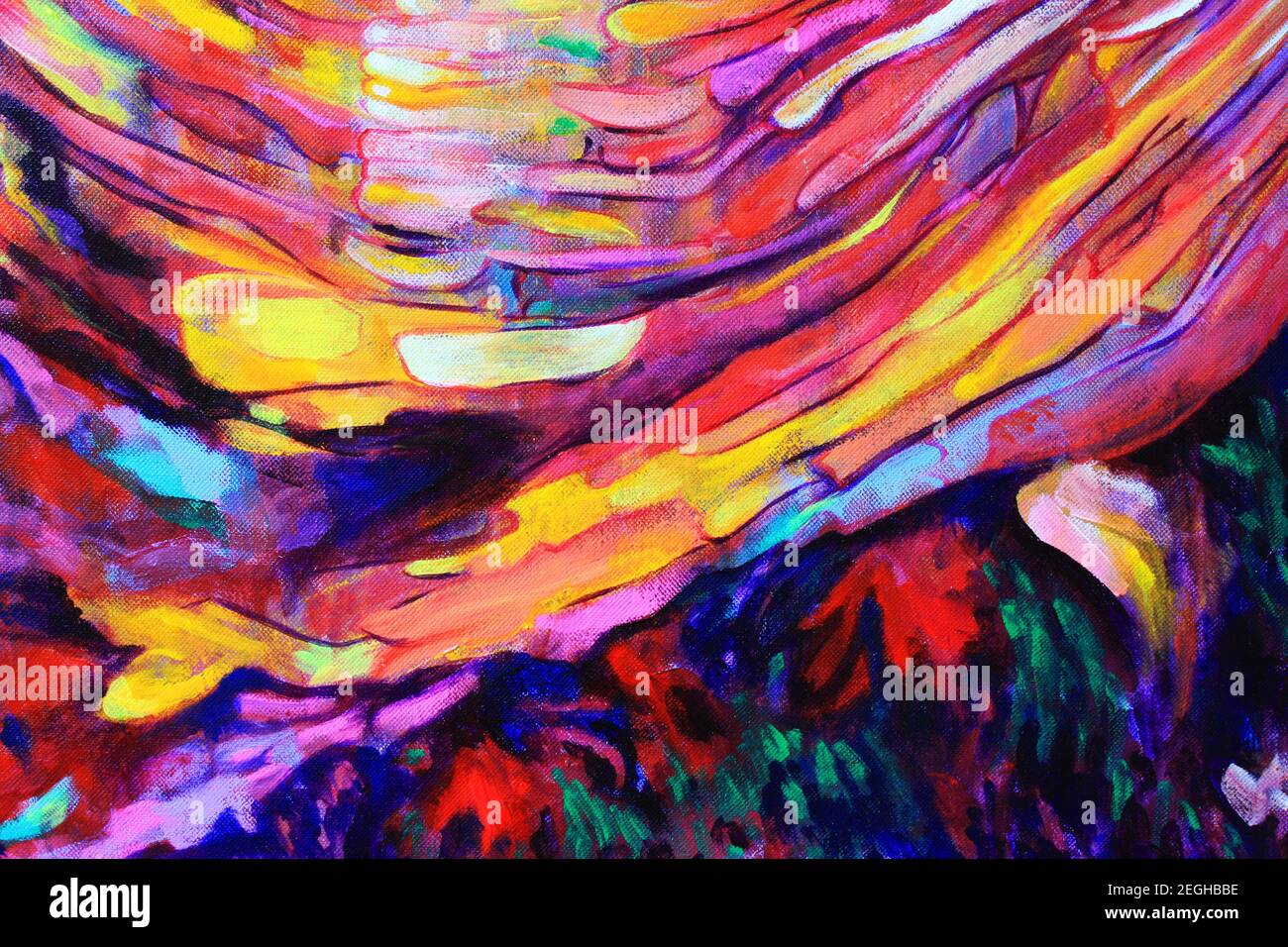 Layered painting hi-res stock photography and images - Alamy