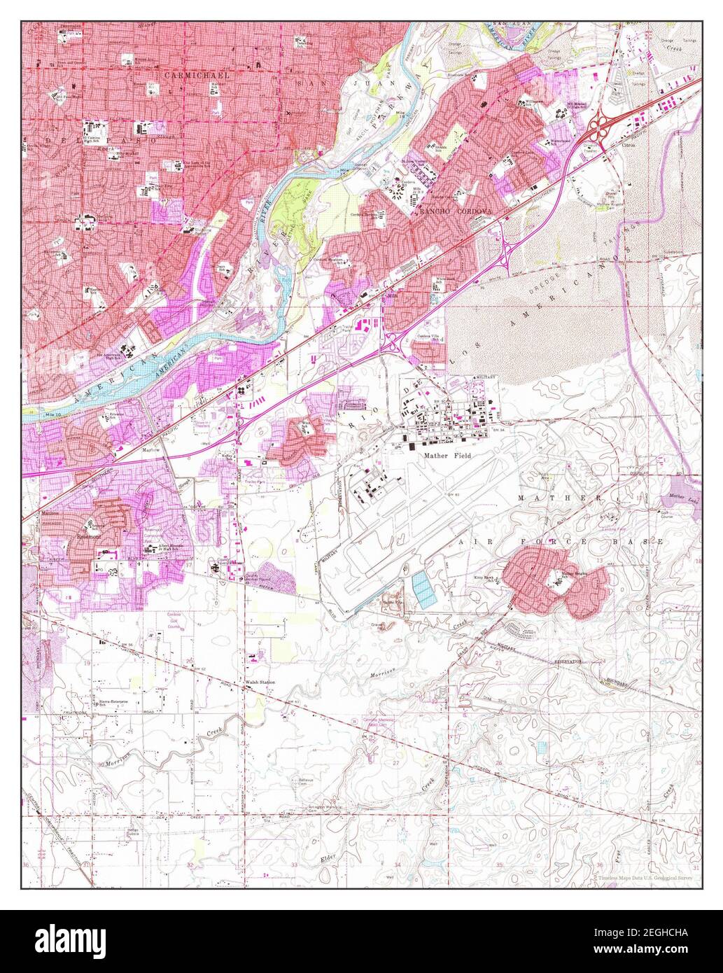 Carmichael, California, map 1967, 1:24000, United States of America by ...