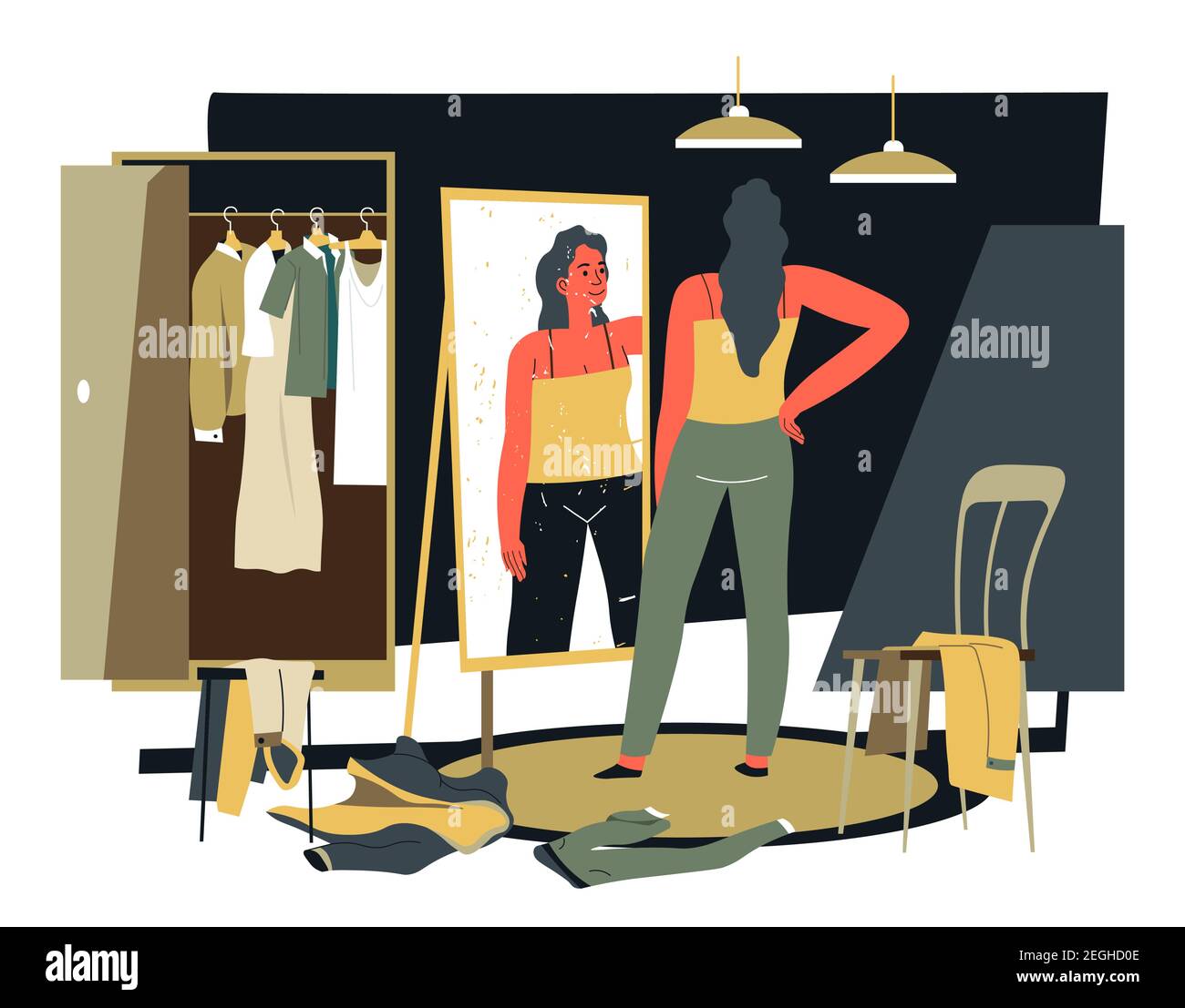 Changing room Stock Vector Images - Alamy