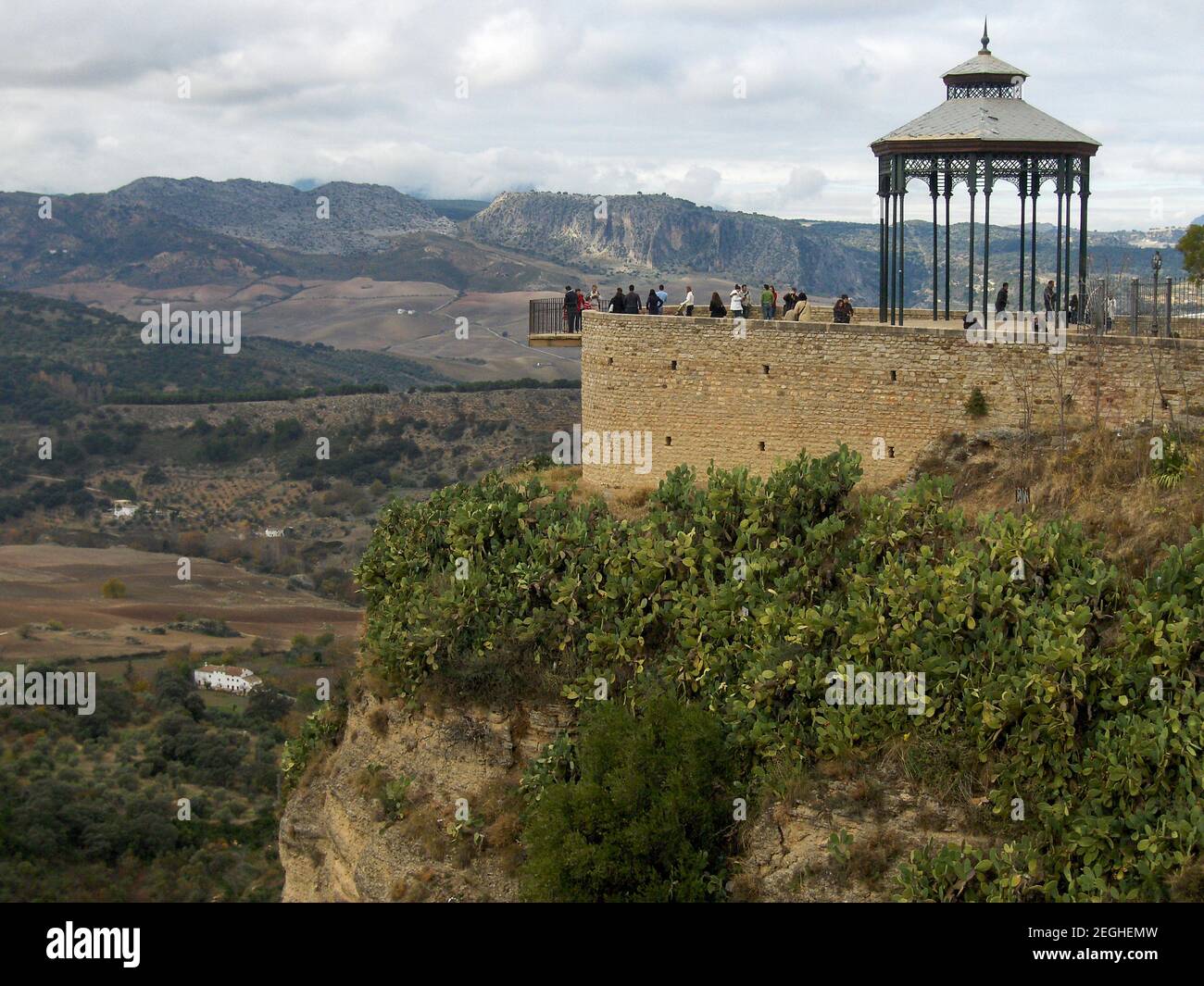 Stunning view from the Mirador de Ronda (la Sevillana), in Ronda ...
