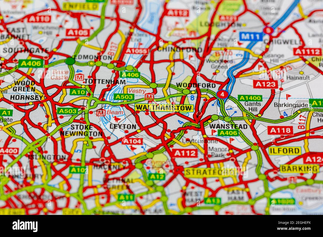 Map of walthamstow hi-res stock photography and images - Alamy