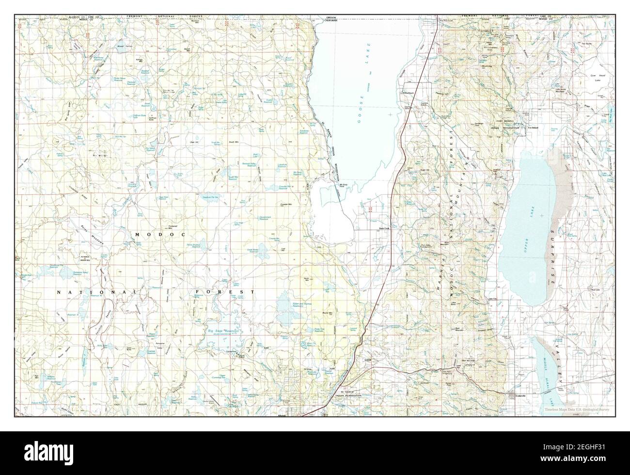 Map of cedarville hi-res stock photography and images - Alamy