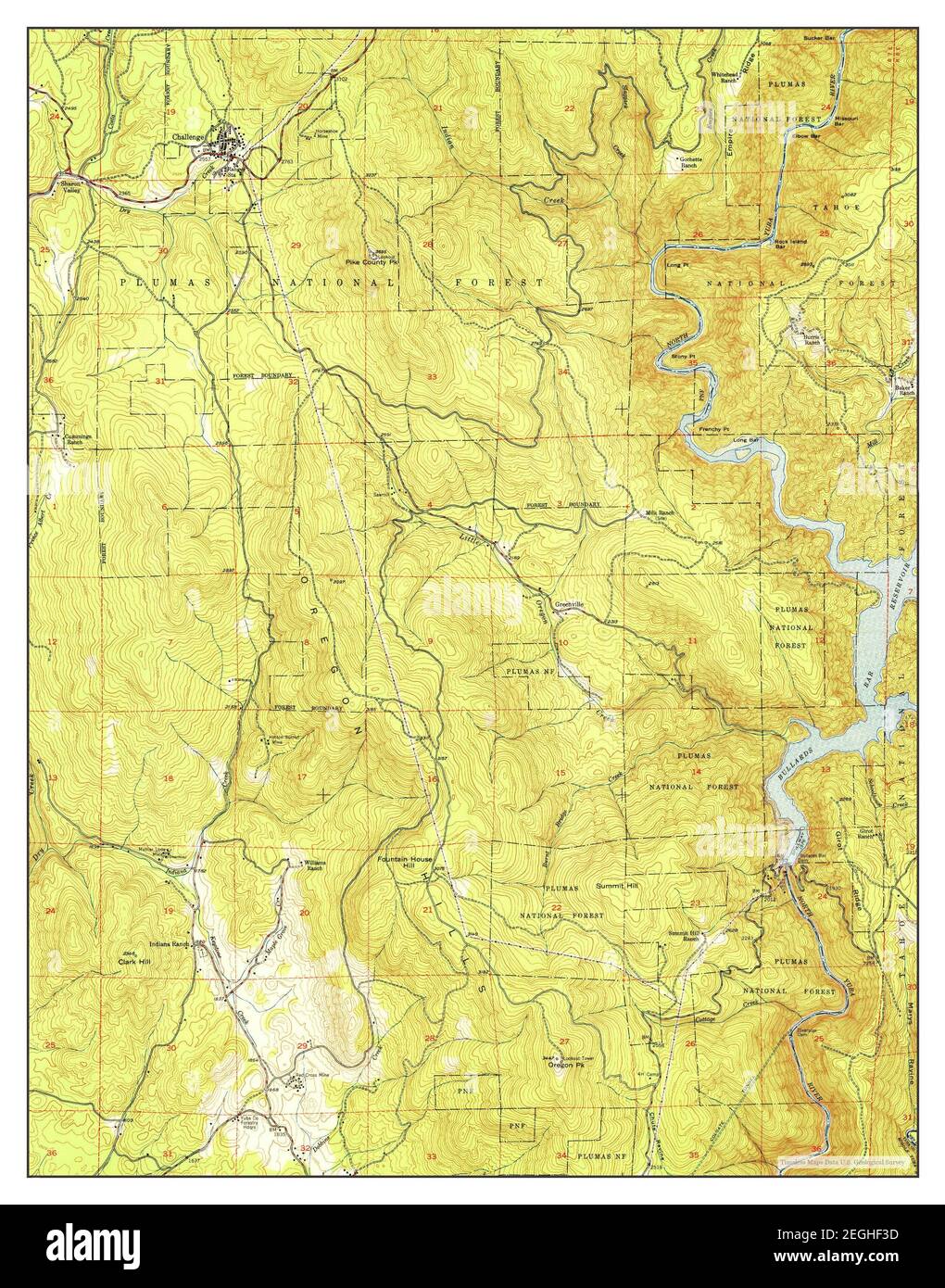 Challenge, California, map 1950, 1:24000, United States of America by ...
