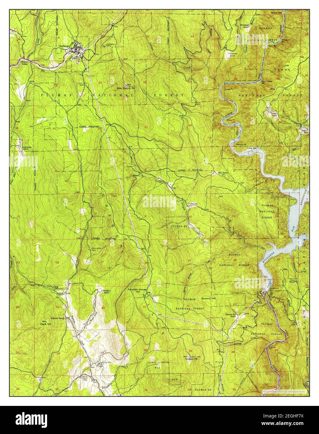 Challenge, California, map 1950, 1:24000, United States of America by ...