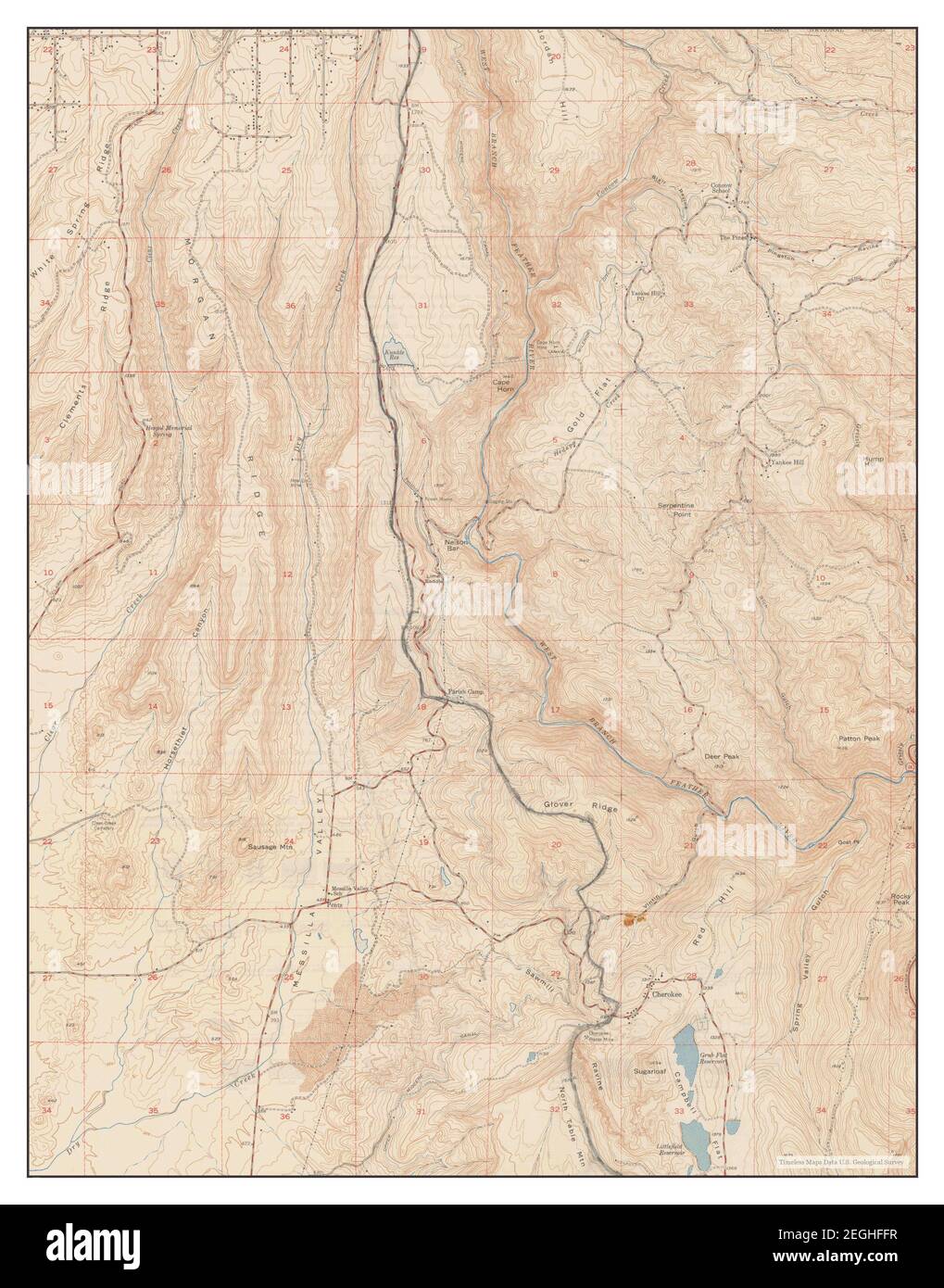 Cherokee map Cut Out Stock Images & Pictures - Alamy