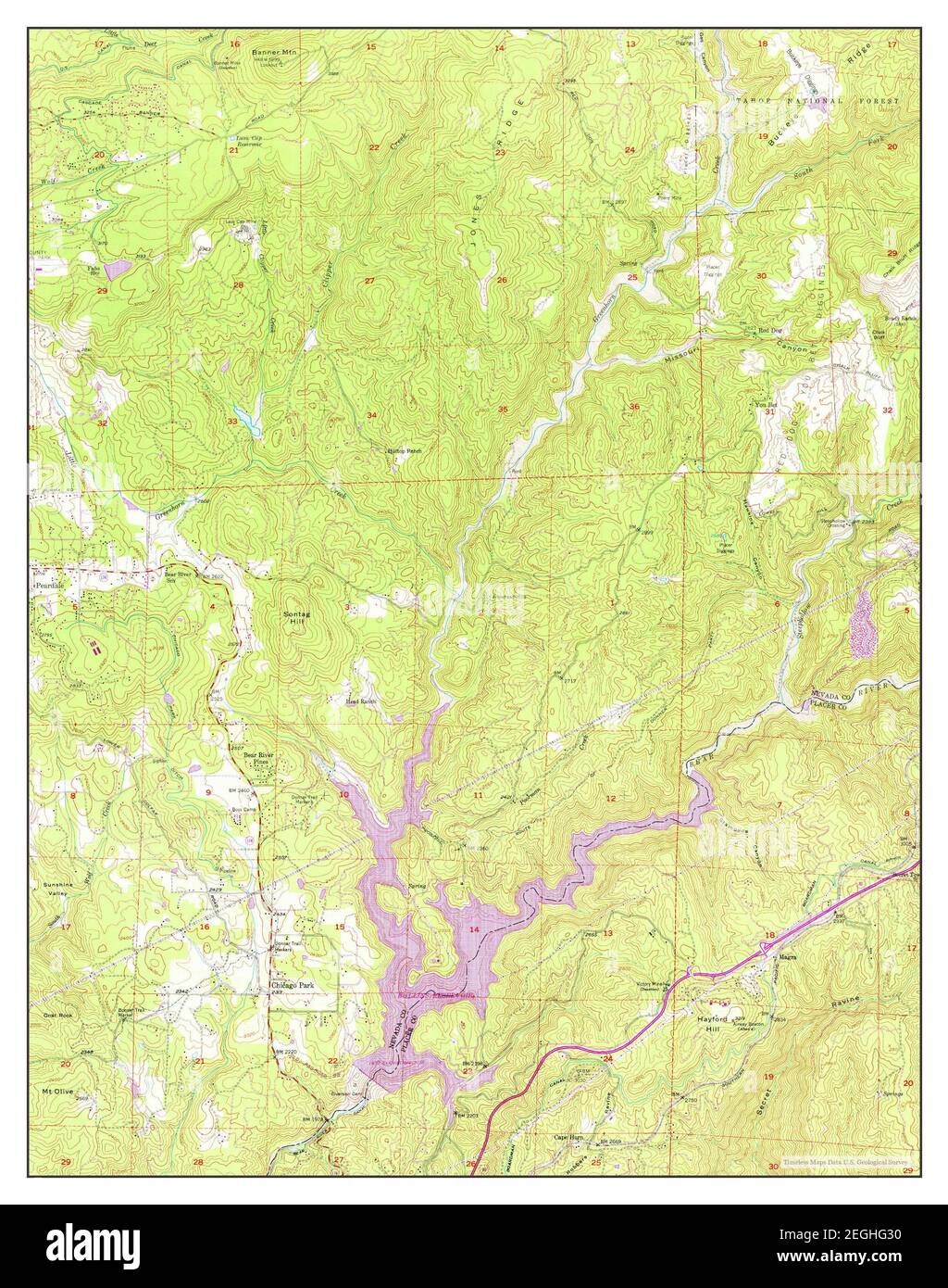 Chicago Park, California, map 1949, 1:24000, United States of America ...