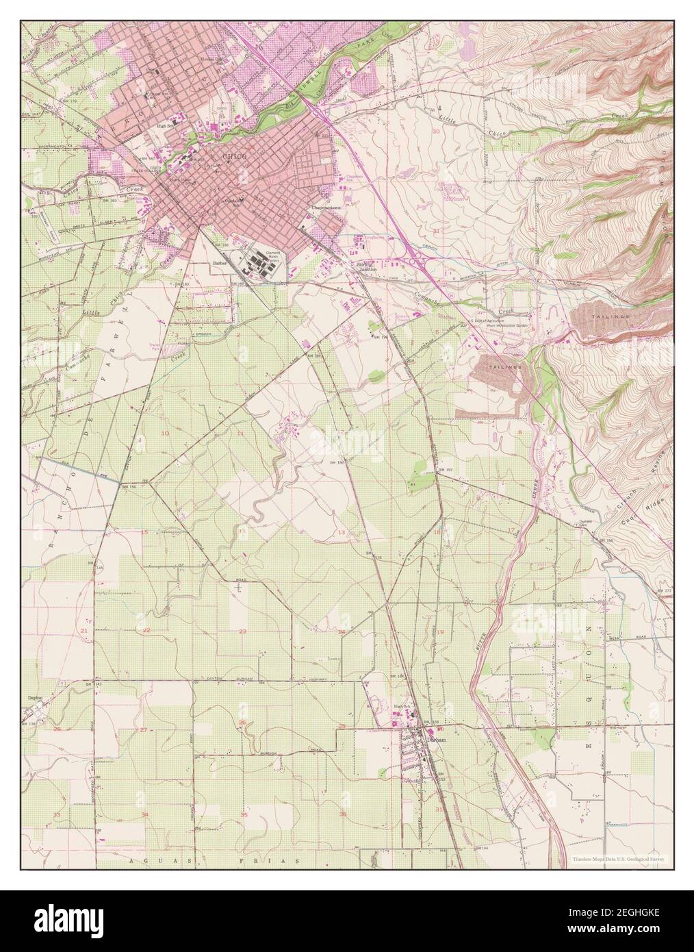 Chico, California, map 1948, 1:24000, United States of America by ...