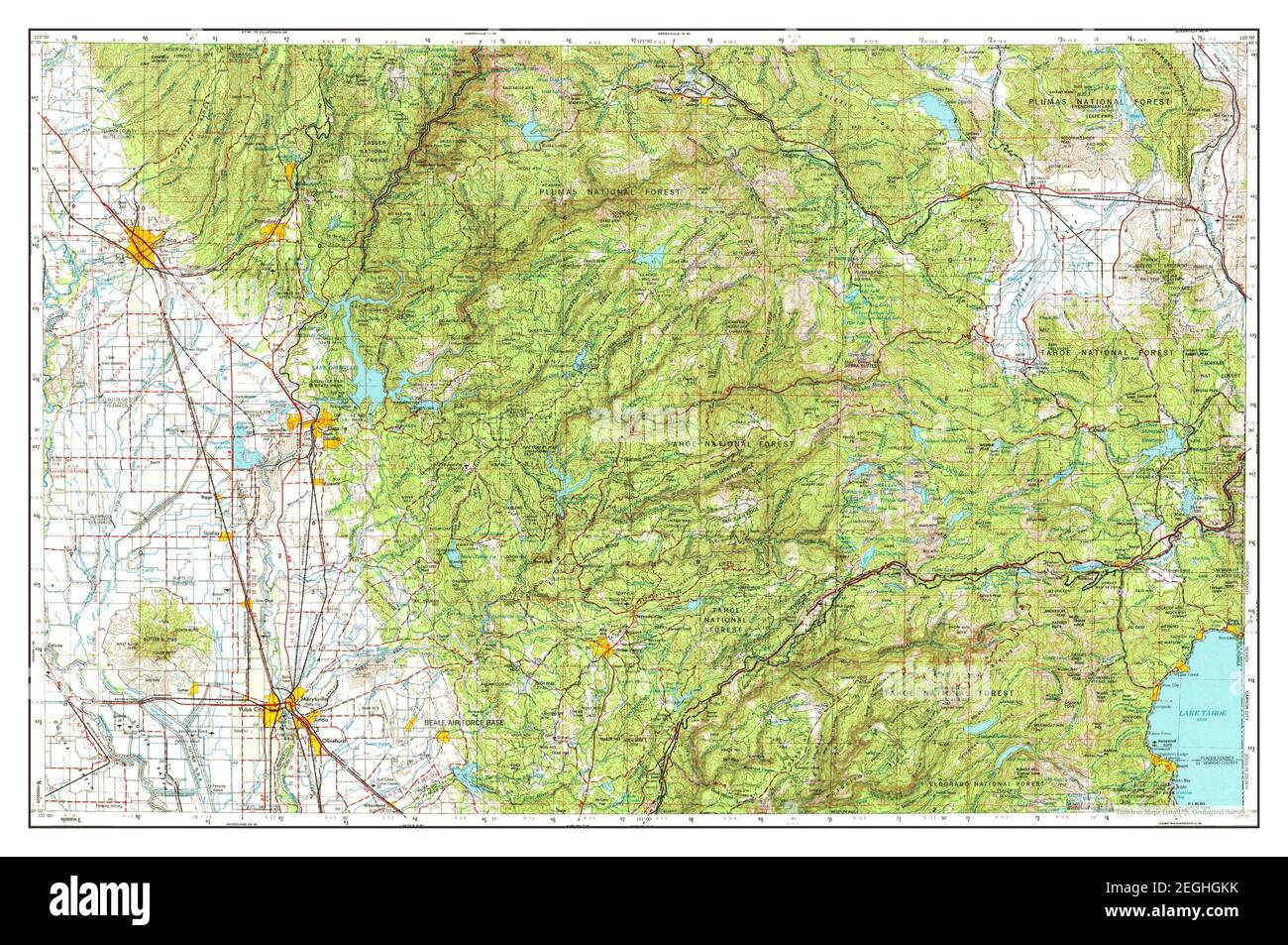 Chico, California, map 1958, 1:250000, United States of America by ...