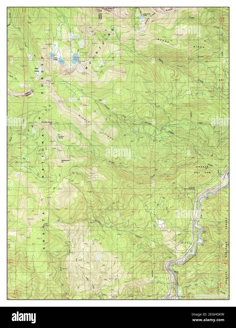 Chicken Hawk Hill, California, map 1986, 1:24000, United States of ...