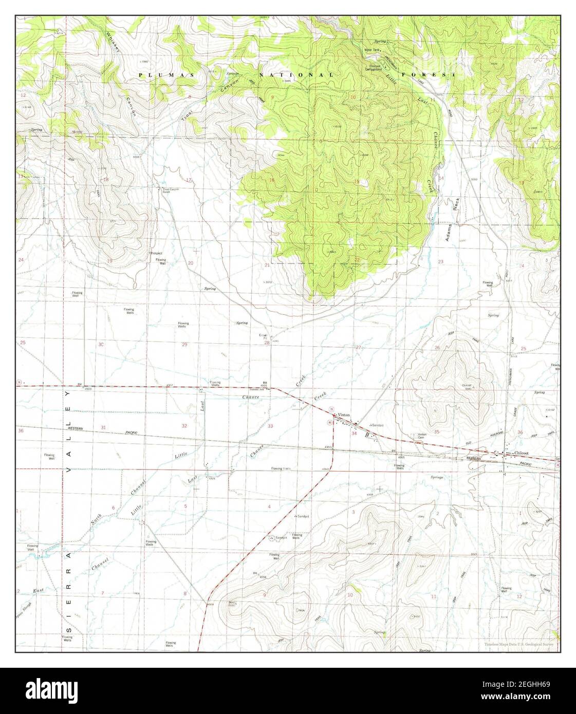 Chilcoot, California, map 1979, 1:24000, United States of America by ...