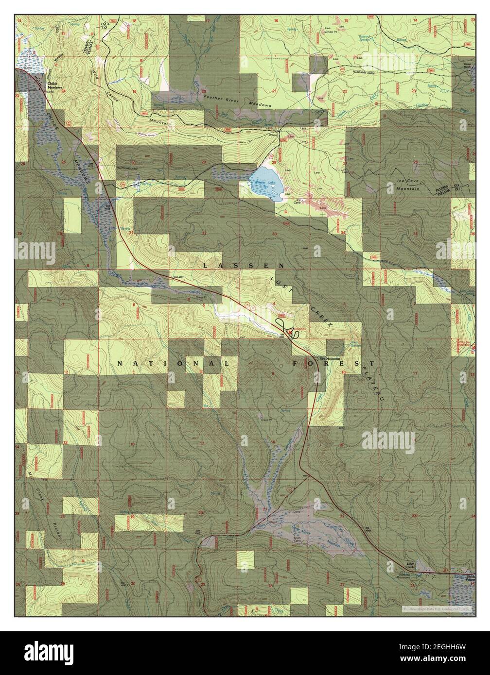 Childs Meadows, California, map 1995, 1:24000, United States of America ...