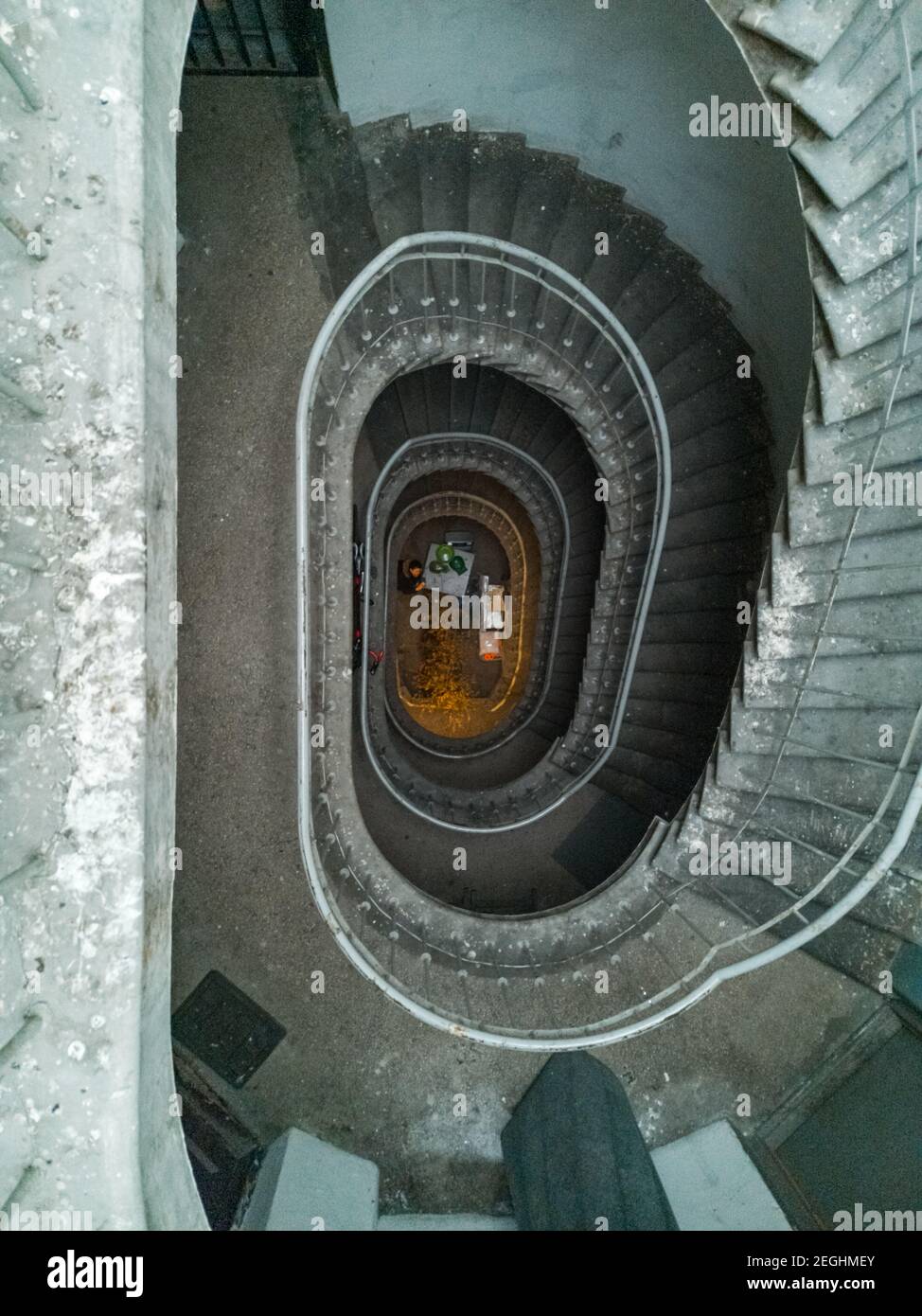 Concrete spiral staircase hi-res stock photography and images - Alamy
