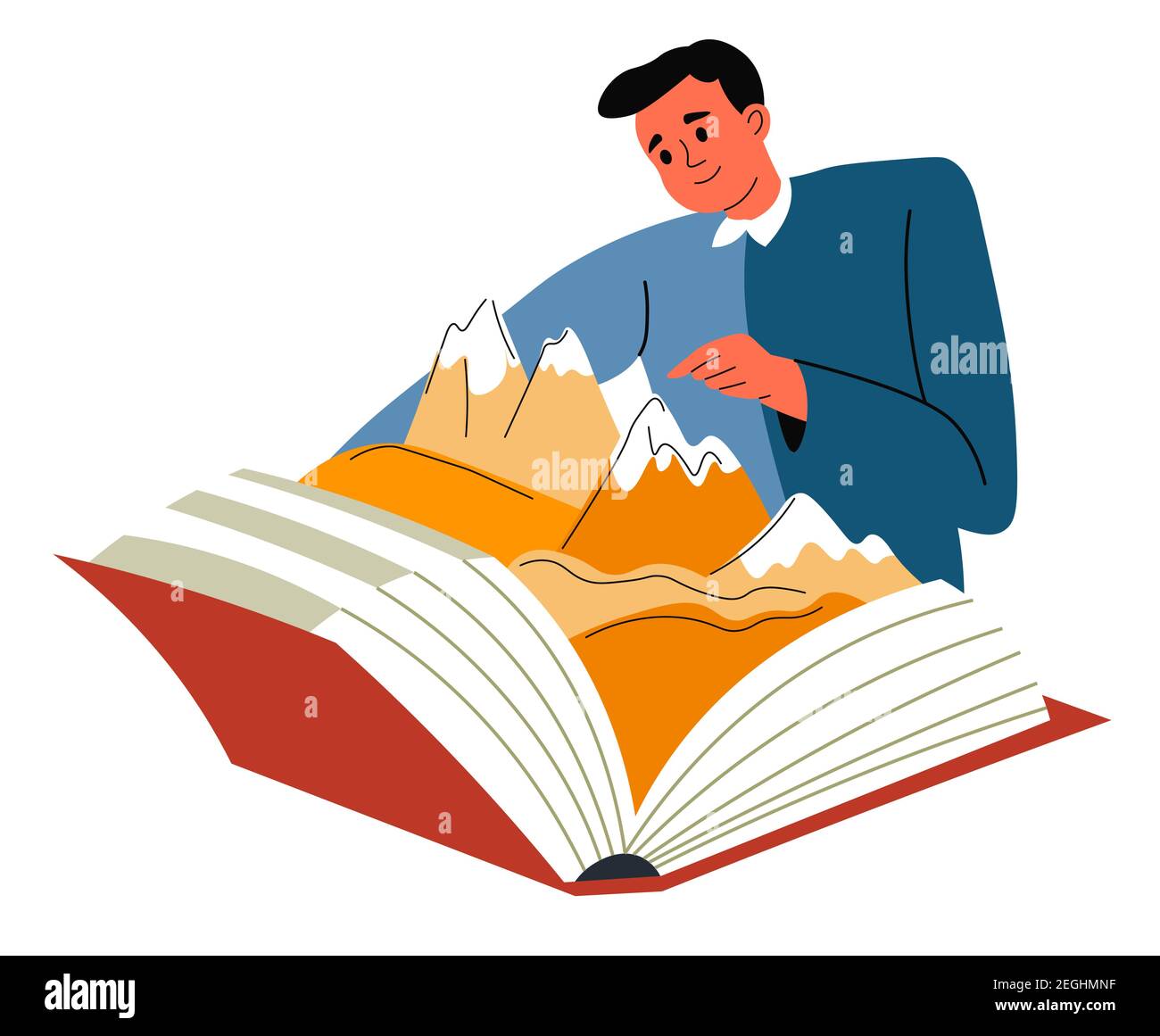 Discovering world while reading books publication Stock Vector Image ... Discovering world while reading books publication Stock Vector Image ...