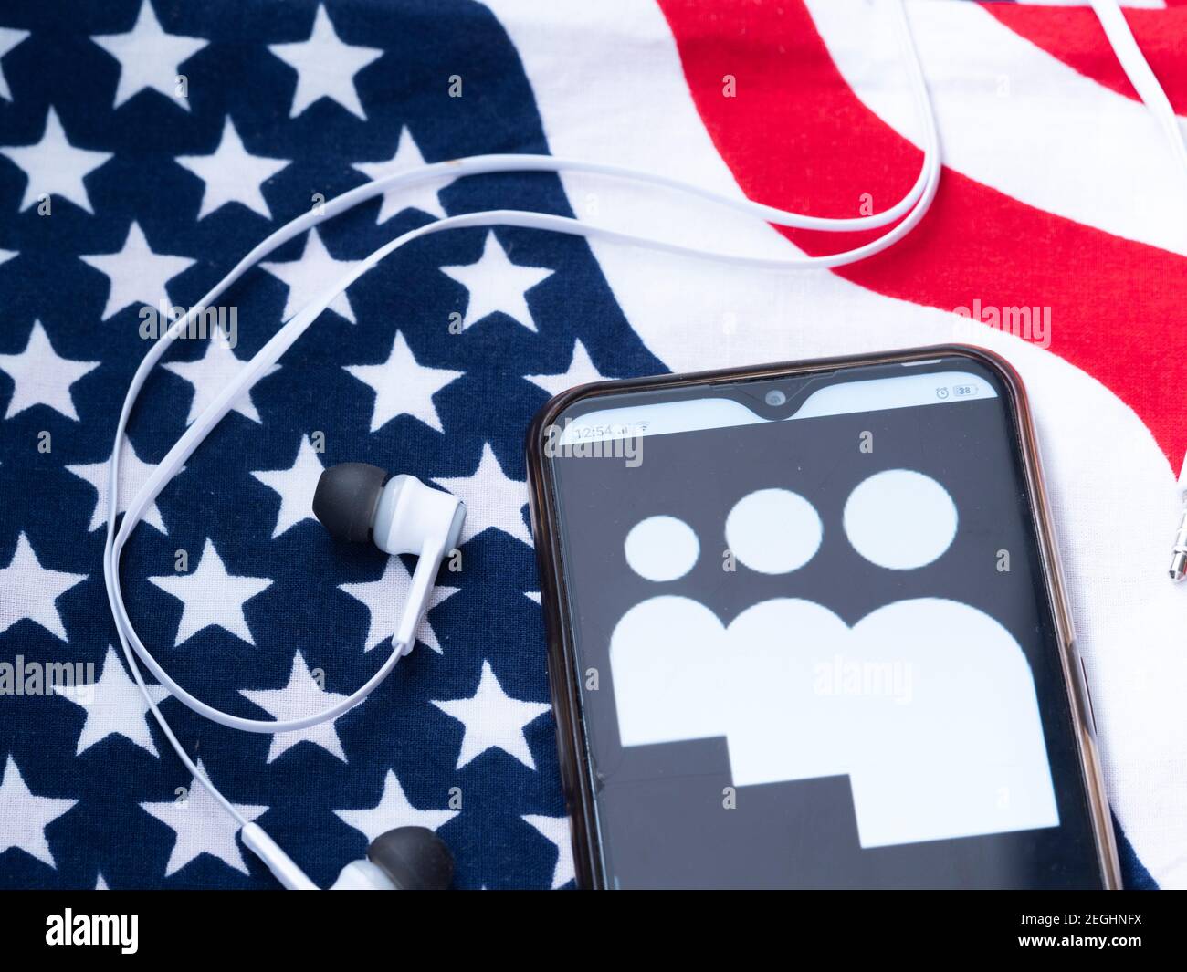 In this photo illustration, the MySpace logo seen displayed on a ...