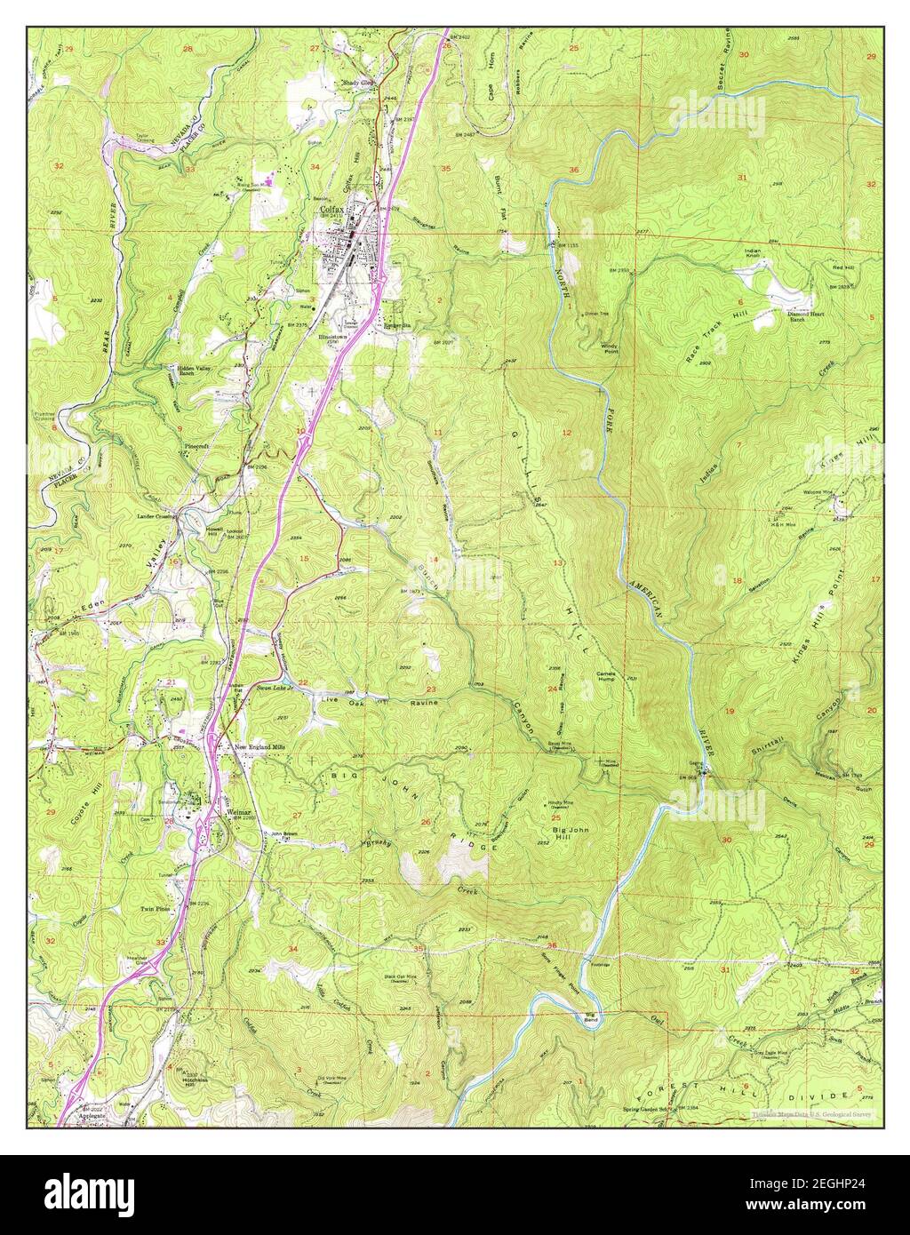 Colfax, California, map 1949, 1:24000, United States of America by ...