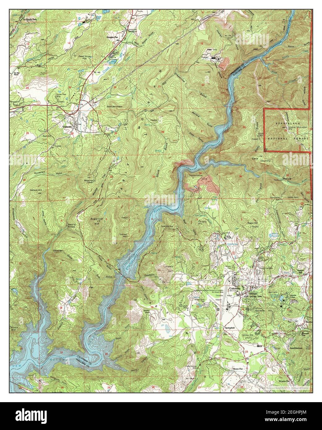 Columbia, California, map 2001, 1:24000, United States of America by ...