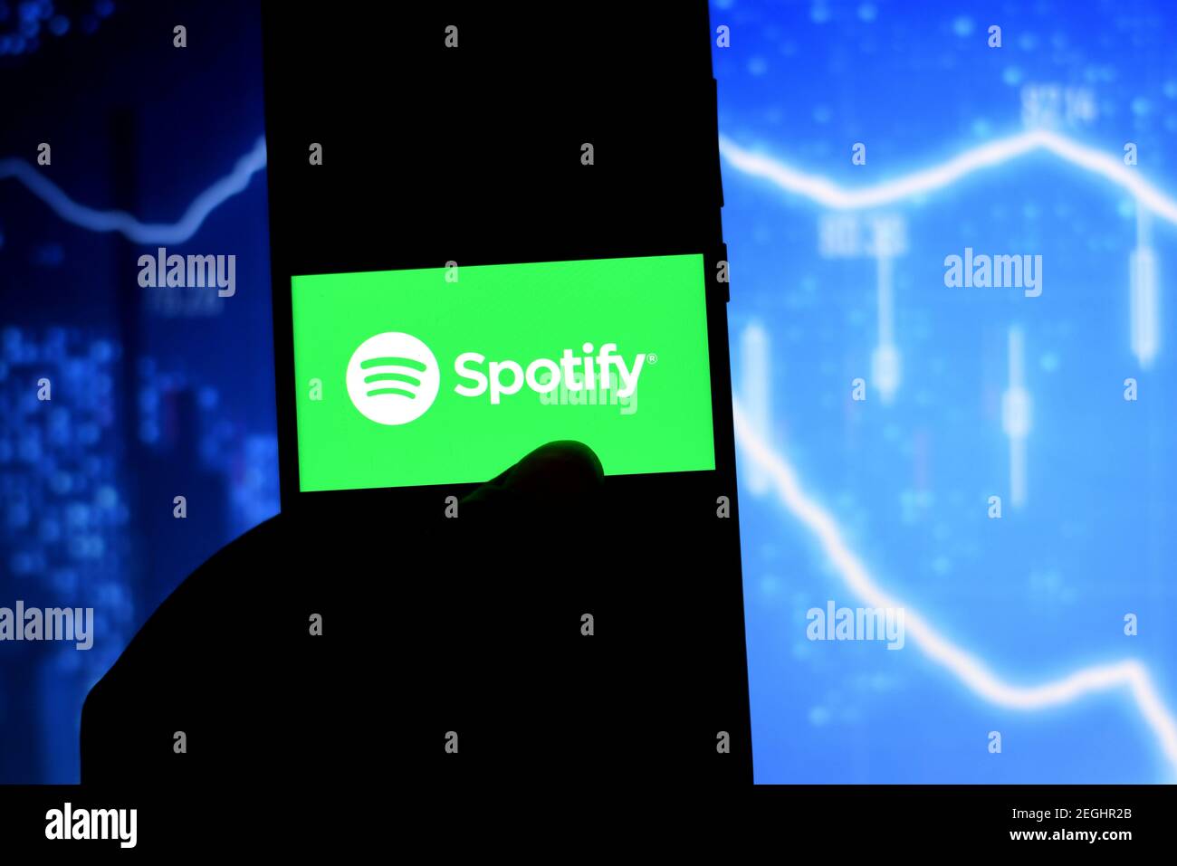 Photo illustration spotify logo hi-res stock photography and images - Alamy