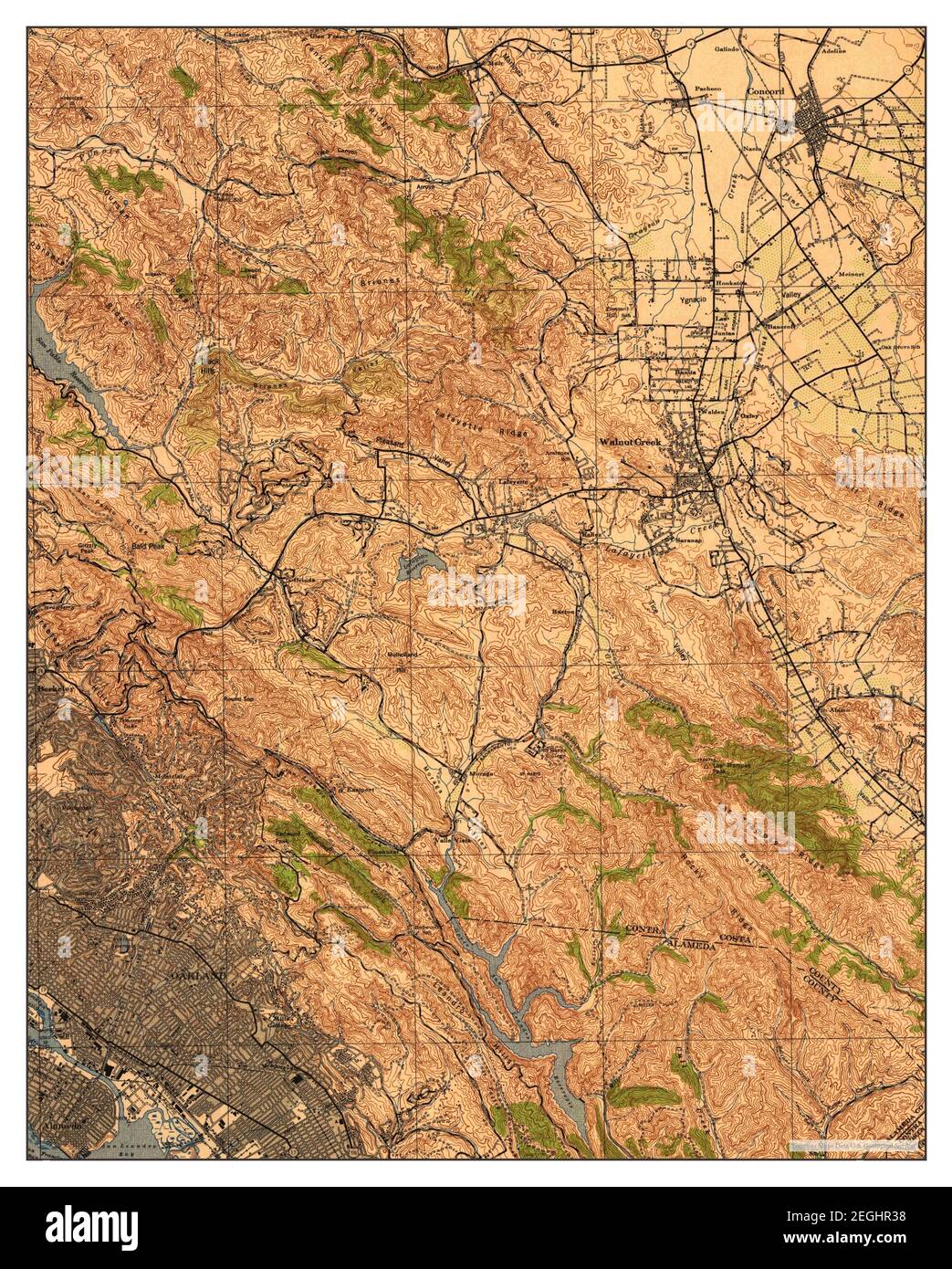 Concord, California, map 1943, 1:62500, United States of America by ...