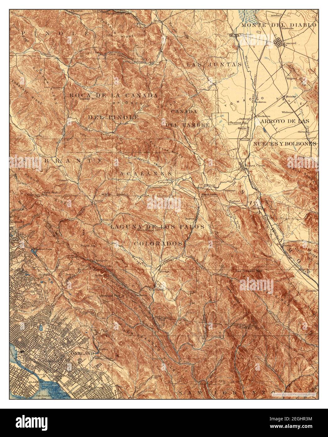 Vintage map of concord Cut Out Stock Images & Pictures - Alamy