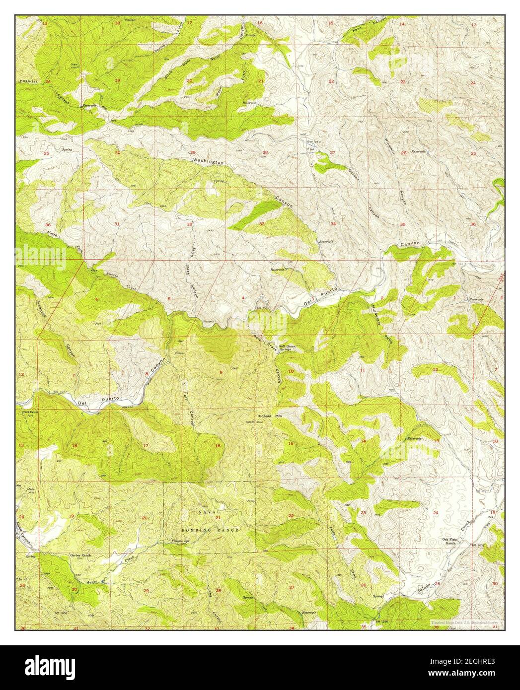 Copper Mtn, California, map 1956, 1:24000, United States of America by ...