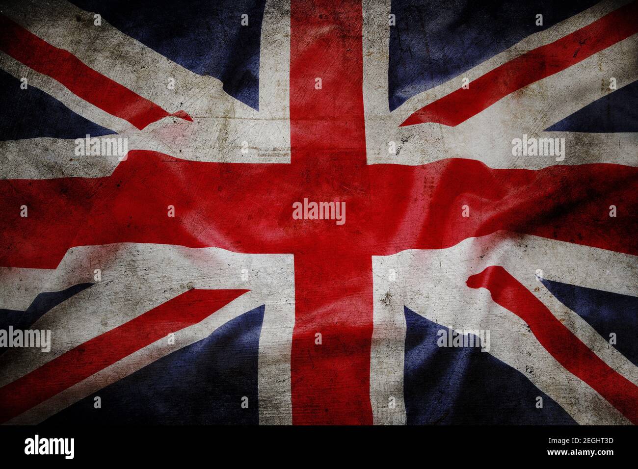 Closeup of grunge Union Jack flag Stock Photo - Alamy