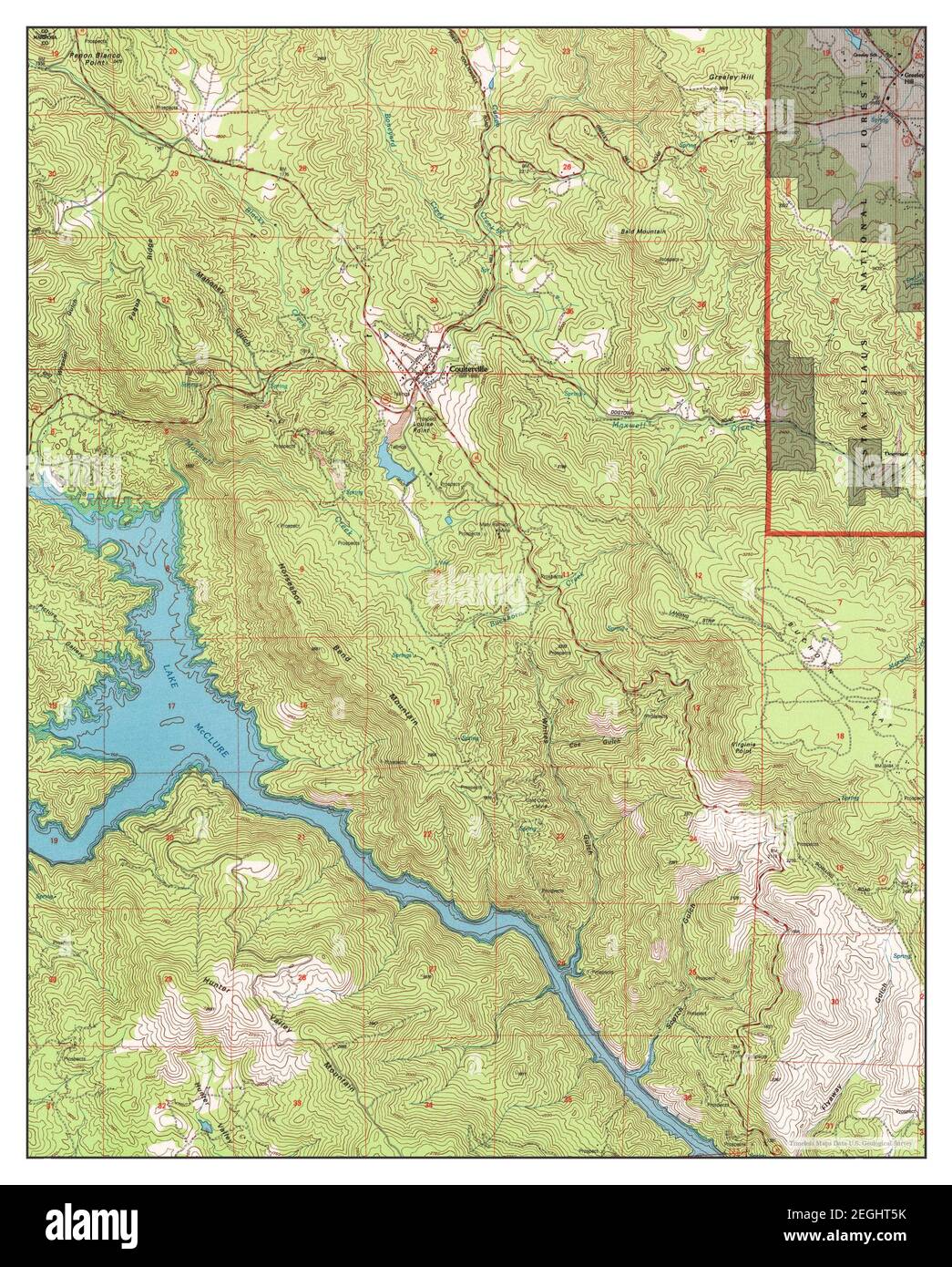 Coulterville, California, map 2001, 1:24000, United States of America ...
