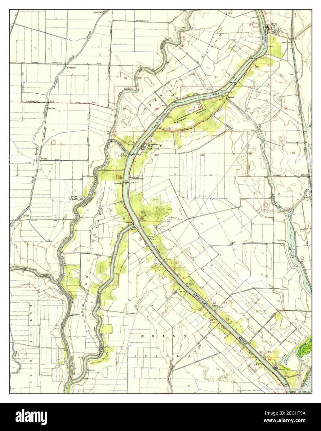 Map of courtland hi-res stock photography and images - Alamy