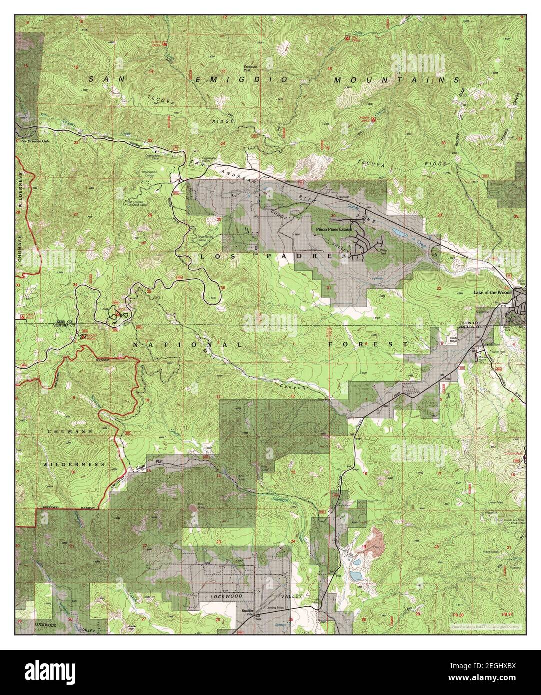 Cuddy Valley, California, map 1995, 1:24000, United States of America ...