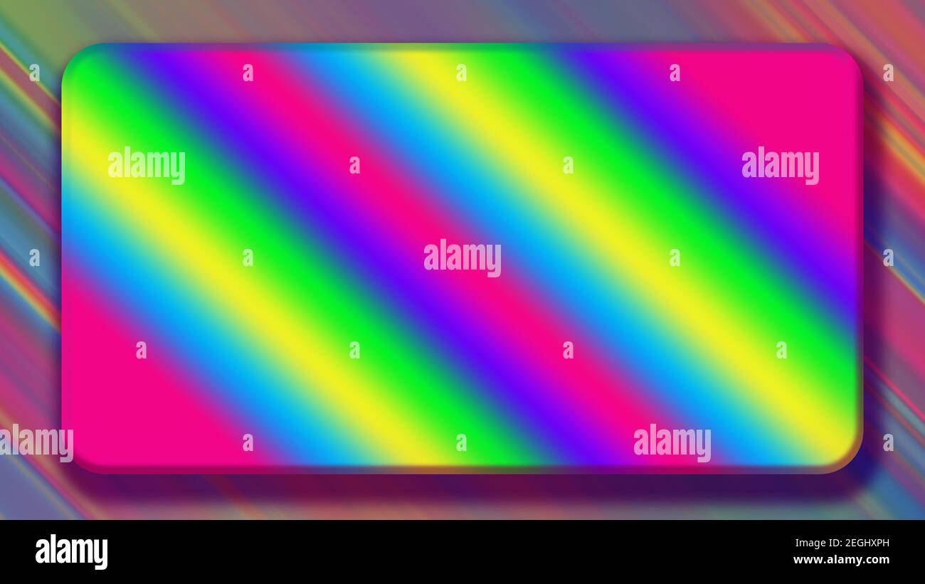 An abstract multicolored iridescent 3d rounded rectangle shape ...