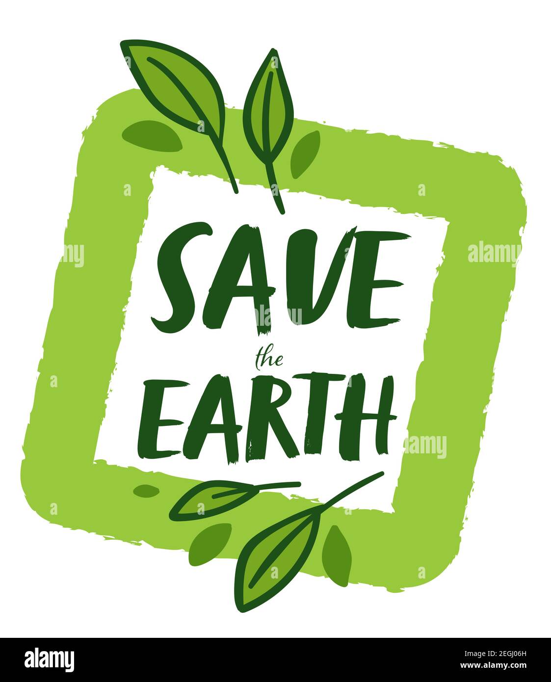 Save earth environmental and ecological protection Stock Vector Image ...