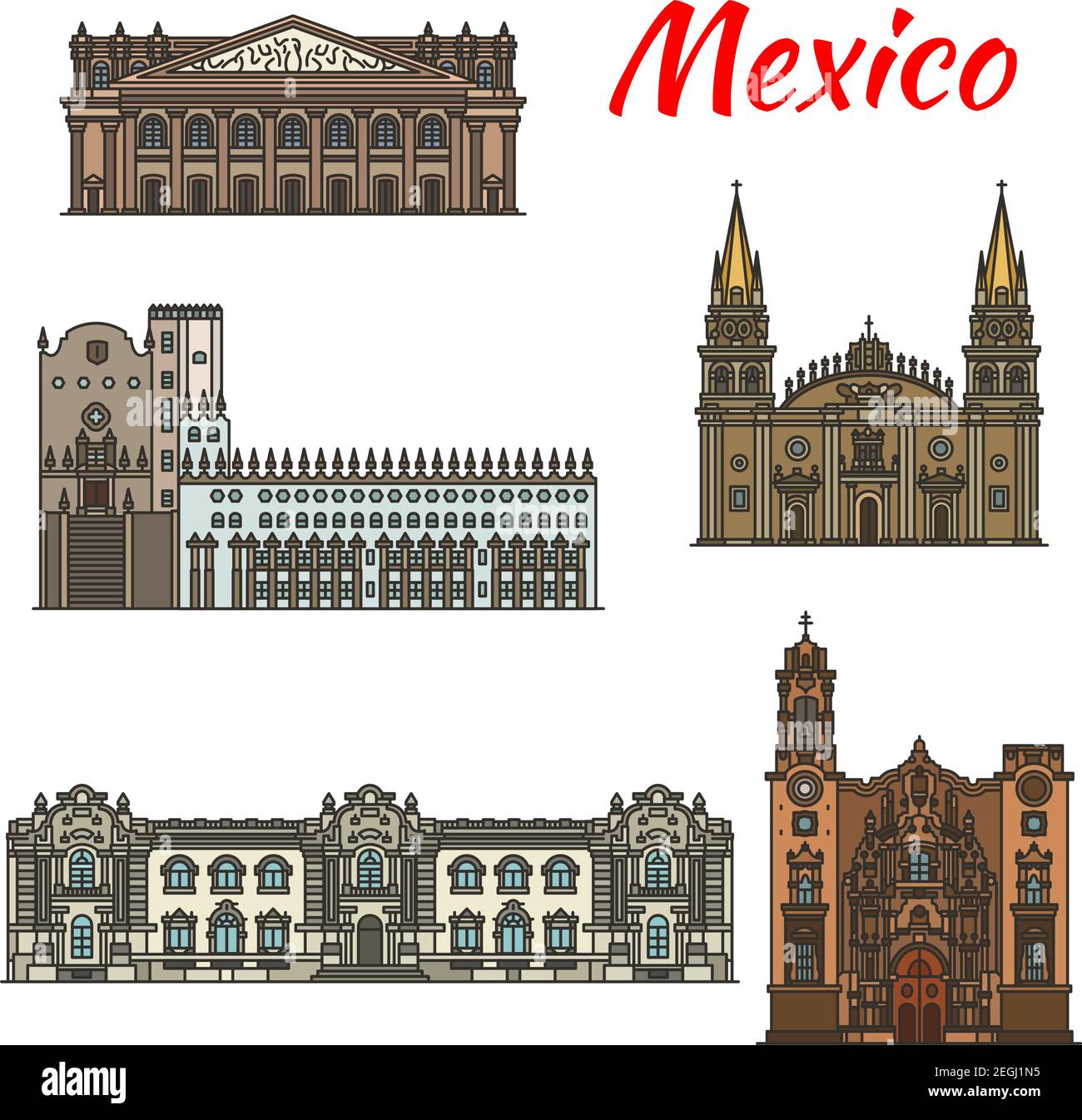 The university of guanajuato guanajuato Stock Vector Images - Alamy