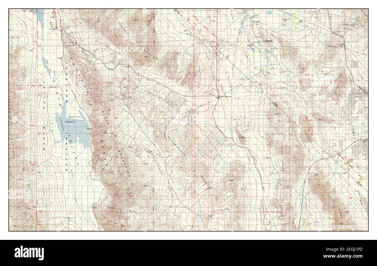 Death valley map Cut Out Stock Images & Pictures - Alamy